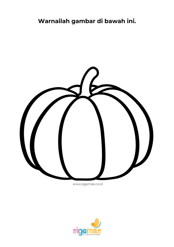 Labu Colorare Mewarnai Frutas Frutta Gourd Sayuran Animasi Groente ...